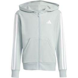 Adidas Fz Hd Sweatjacke Kinder - gr&uuml;n - Gr. 128 - Baumwolle/Polyester/Viskose