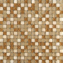 Mosaikfliese 'Alberta' Materialmix beige 30 x 30 cm