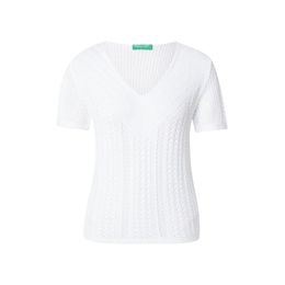 United Colors Of Benetton Pullover Damen Gr&ouml;&szlig;e M wei&szlig;