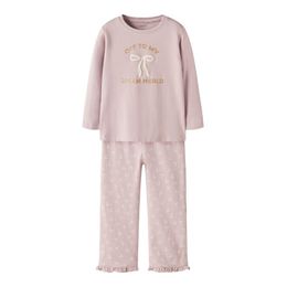 name it Pyjama "Ragna" in Rosa - 32% | Gr&ouml;&szlig;e 110 | Kinder-waesche