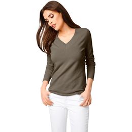 Heine Pullover in Khaki - 46% | Gr&ouml;&szlig;e 40 | Damen-pullover-cardigans