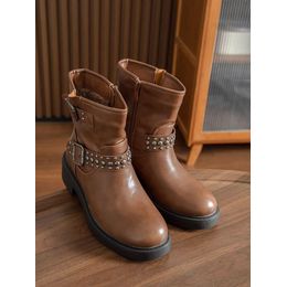 Sixth Sens Ankle-Boots in Hellbraun - 43% | Größe 40 | Stiefeletten