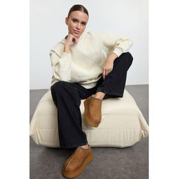 Trendyol Ankle-Boots in Hellbraun - 62% | Gr&ouml;&szlig;e 40 | Stiefeletten