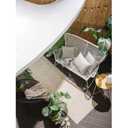 benuta Nest In- & Outdoor-L&auml;ufer Bronco Cream 80x250 cm - Teppich f&uuml;r Balkon, Terrasse & Garten