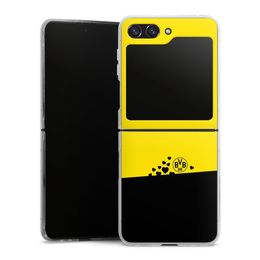 DeinDesign Galaxy Z Flip 5 Handy Hard Case Schutzh&uuml;lle transparent Smartphone Handy H&uuml;lle Dortmunder Girl Borussia Dortmund Bvb Hard Case