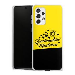 DeinDesign Galaxy A33 5G Handy Silikon H&uuml;lle Case transparent Handyh&uuml;lle Dortmunder Girl Borussia Dortmund Bvb Silikon Case