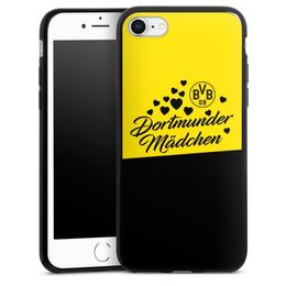 DeinDesign iPhone SE (2020) Handy Slim Case extra d&uuml;nn Silikon Handyh&uuml;lle schwarz H&uuml;lle Bvb Dortmunder Girl Borussia Dortmund Silikon Slim Case