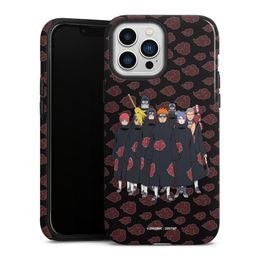 DeinDesign iPhone 13 Pro Max Handy Panzer Handyh&uuml;lle robuste Outdoor H&uuml;lle Schutzh&uuml;lle gl&auml;nzend Akatsuki Naruto Shippuden Official Licensed Product Tough Case