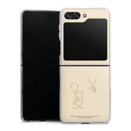 DeinDesign Galaxy Z Flip 5 Handy Hard Case Schutzh&uuml;lle transparent Smartphone Handy H&uuml;lle Official Licensed Product Disney Winnie The Pooh Hard Case