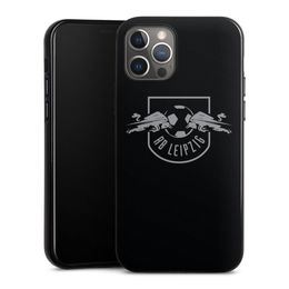 DeinDesign iPhone 12 Pro Handy Silikon H&uuml;lle Case schwarz Handyh&uuml;lle Official Licensed Product Logo Rb Leipzig