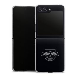 DeinDesign Galaxy Z Flip 5 Handy Hard Case Schutzh&uuml;lle transparent Smartphone Handy H&uuml;lle Official Licensed Product Logo Rb Leipzig Hard Case