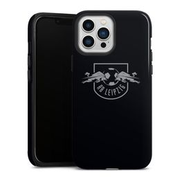 DeinDesign iPhone 13 Pro Max Handy Panzer Handyh&uuml;lle robuste Outdoor H&uuml;lle Schutzh&uuml;lle gl&auml;nzend Official Licensed Product Logo Rb Leipzig Tough Case