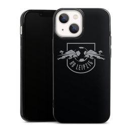 DeinDesign iPhone 13 Mini Handy Slim Case extra d&uuml;nn Silikon Handyh&uuml;lle schwarz H&uuml;lle Official Licensed Product Logo Rb Leipzig Silikon Slim Case