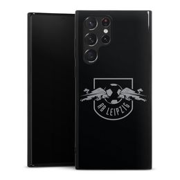 DeinDesign Galaxy S22 Ultra Handy Silikon H&uuml;lle Case schwarz Handyh&uuml;lle Official Licensed Product Logo Rb Leipzig