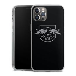 DeinDesign iPhone 12 Pro Max Handy Silikon H&uuml;lle Case transparent Handyh&uuml;lle Official Licensed Product Logo Rb Leipzig Silikon Case