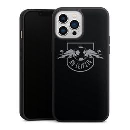 DeinDesign iPhone 13 Pro Max Handy Premium Silikon H&uuml;lle Handyh&uuml;lle schwarz Case Official Licensed Product Logo Rb Leipzig Silikon Premium Case