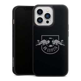DeinDesign iPhone 13 Pro Handy Premium Silikon H&uuml;lle Handyh&uuml;lle schwarz Case Official Licensed Product Logo Rb Leipzig Silikon Premium Case
