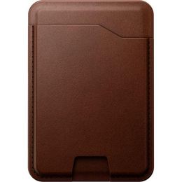 Nomad Leather Mag Wallet with Find My Tracking Rustic Brown