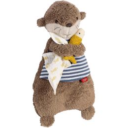babyFEHN FEHN Kinder Wärmekissen "Otter Theo", braun, B:16cm H:26cm, Wärmekissen, mit entnehmbarem Wärme- / Kältesäckchen