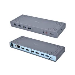 i-tec Laptop-Dockingstation "USB 3.0 / USB-C / Thunderbolt 3 Dual Display Docking Station", B:14mm H:6mm T:31,7mmohne farbbezeichnung,