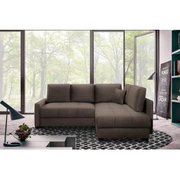 Ecksofa, B:241cm H:92cm T:182cm, braun, exxpo - SOFA FASHION, Wohnzimmer, Sofas, "Chester, Boxspring Federkern-Polsterung, bequem, Breite 241cm,