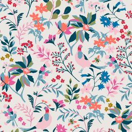 Joules Vliestapete "Fields Edge Floral", B/L: 0,52m x 10m, Rollen: 1, bunt, Wohnzimmer, Tapeten, floral