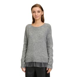 Cartoon Damen Strickpullover "Damen mit Rundhalsausschnitt", grau, Gr. 34, Obermaterial: 45% Polyacryl, 34% Polyester, 11% Polyamid, 10% Wolle;