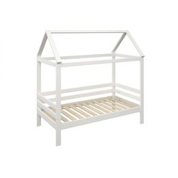 Lüttenhütt Hausbett LÜTTENHÜTT, B:84,5cm H:165cm, weiß, Betten, "Alice, Bett, Made in Europe, FSC zertifiziertes Massivholz", zertifiziertes Massivholz,