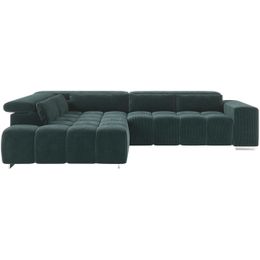 Ecksofa COTTA, B:310cm H:70cm T:225cmhunter, 100% Polyester, Wohnzimmer, Sofas, "Orion L-Form"