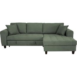 Ecksofa TRENDS BY HG, B:265cm H:86cm T:150cmd508 enjoy new 47 wintermoss,, 92% Polyester;8% Nylon, Sofas, "MORITZ, L-Form"