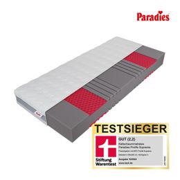 Kaltschaummatratze Paradies, B:90cm H:22cm L:200cmweiß, Bezug: 65% Polyester, 35% Viskose, Matratzen, "Neuheit: Paradies Prolife Supreme, Testsieger