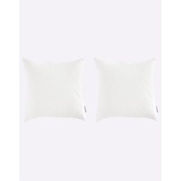 Kissenh&uuml;lle, B:40cm L:40cmwei&szlig;, PEREIRA DA CHUNA, Baumwolle, 100% Baumwolle, Kissenbez&uuml;ge