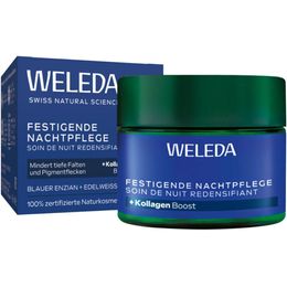 Weleda Damen Nachtcreme "Weleda Festigende Nachtpflege Blauer Enzian & Edelweiss", 40ml 163 gweiß, neutral, Hautpflegemittel