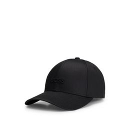 BOSS Herren Baseball Cap "Zed", schwarz, Twill, Baumwolle, Caps, mit Logostickerei, Unisex