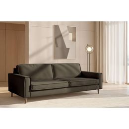 3-Sitzer Home Affaire, B:236cm H:85cm T:97cmbraun, 100% Polyester, Sofas, "Pinto Skandi,Maxi-Ausführung, 236 cm, Chenille, Struktur"