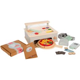 Small Foot Kinder Spielküche "Pizzeria-Set"bunt, Filz, Holz, Kunststoff, B:30cm H:17cm T:24cm, Spielküchen