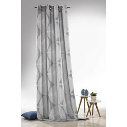 Weckbrodt-Gardinen Vorhang WECKBRODT, B:140cm H:245cm, silber, Jacquard, Polyester, Wohnzimmer, Gardinen, "Louis", Jacquard, strukturiert, Blickdicht, Gardine, Store