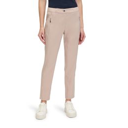 Betty Barclay Damen Stretch-Hose "Damen mit elastischem Bund", braun, Gr. 42, Obermaterial: 86% Polyester, 14% Elasthan, Hosen, Rei&szlig;verschluss
