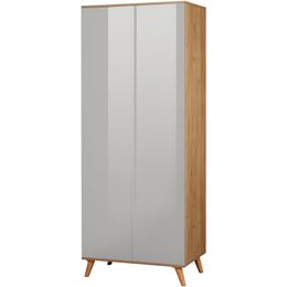 Kleiderschrank OTTO HOME, B:80cm H:203cm T:52cm, grau, FSC-zertifizierter Holzwerkstoff, Schlafzimmer, Schränke, "Lund Schlafzimmerschrank Bestseller