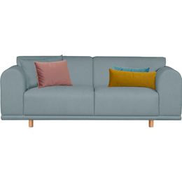 2-Sitzer OTTO HOME, B:200cm H:82cm T:96cm, blau, Struktur grob ( 100% POLYPROPYLEN;Struktur fein ( 100% Polyester);Struktur (100% Polyester), Sofas,