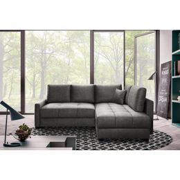 Ecksofa, B:241cm H:92cm T:182cm, grau, exxpo - SOFA FASHION, Wohnzimmer, Sofas, "Chester, Boxspring Federkern-Polsterung, bequem, Breite 241cm,