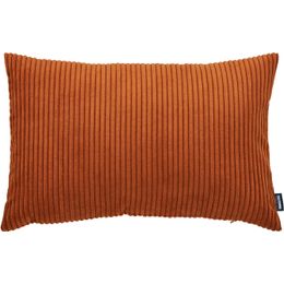 Dekokissen done., B:40cm L:60cm, braun, Obermaterial: 92% Polyester, 8% Nylon, Dekokissen_Sitzkissen_Kissenh&uuml;llen, "Zoom", Kissenh&uuml;lle aus modernem