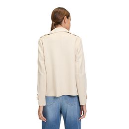 Cartoon Damen Kurzblazer "Damen mit Reverskragen", beige, Gr. 40, Obermaterial: 94% Polyester, 06% Elasthan, Blazer, Form