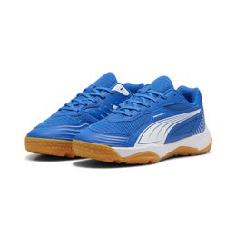Puma Kinder Sneaker "Solarflash III Hallensportschuhe Jugendliche", Gr. 36, blau, Obermaterial: Textil, Synthetik; Futter: Textil; Innensohle: