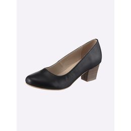 Andrea Conti Damen Pumps, Gr. 38, schwarz, Lederimitat, Schuhe