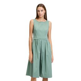 Vera Mont Damen Sommerkleid "Damen tailliert", gr&uuml;n, Gr. 42, Obermaterial: 75% Baumwolle, 22% Polyamid, 3% Elasthan, Kleider, Falten