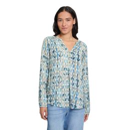 Cartoon Damen Schlupfbluse "Damen mit Kn&ouml;pfen", beige, Gr. 38, Obermaterial: 100% Viskose, Blusen