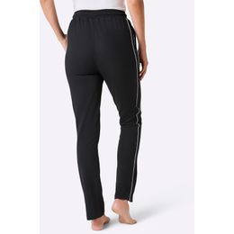 feel good Damen Jogginghose, Gr. 36schwarz, wei&szlig;, 60% Baumwolle, 40% Polyester, unifarben, Hosen