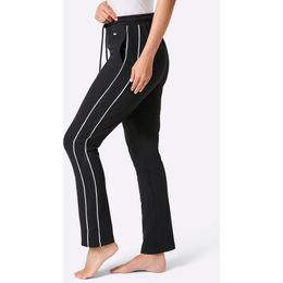 feel good Damen Jogginghose, Gr. 22schwarz, wei&szlig;, 60% Baumwolle, 40% Polyester, unifarben, Hosen