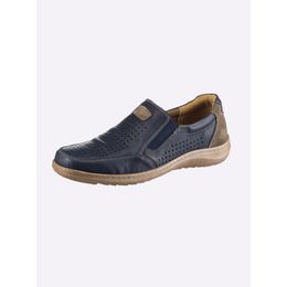 Slipper CLASSIC, Herren, Gr. 40, marine, Glattleder, Leder, Rindsleder, Schuhe Slipper